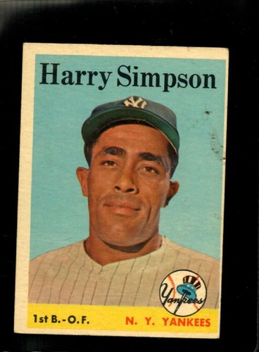 1958 TOPPS #299 HARRY SIMPSON VGEX YANKEES (ST) *NY9276 | eBay