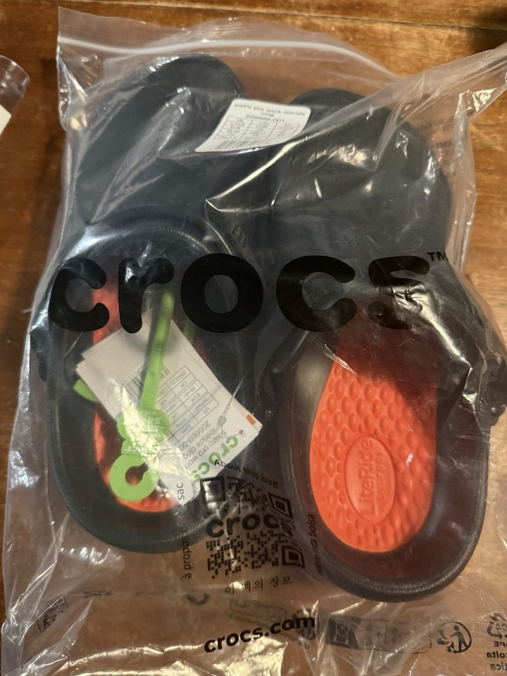 CROCS Bistro LiteRide Work Clog 9W Comfortable Foam Insole & Slip ...