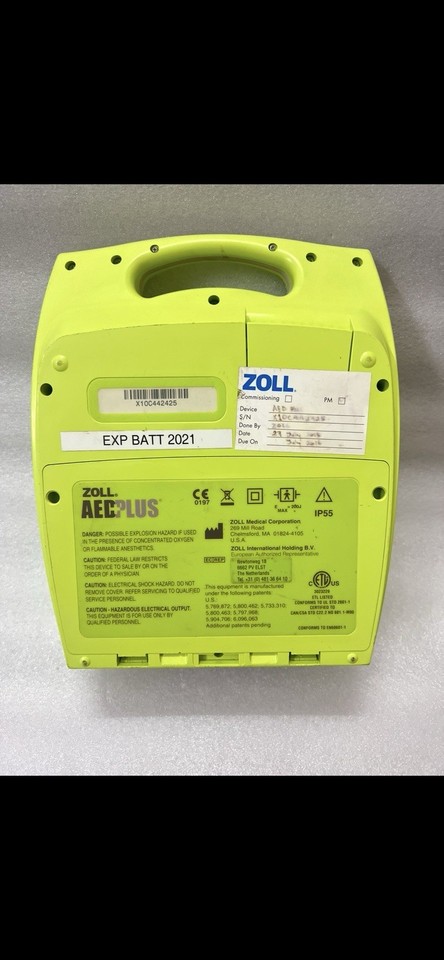 ZOLL AED Plus Semi-Automatic Defibrillator (800000400001) 701936934970 ...