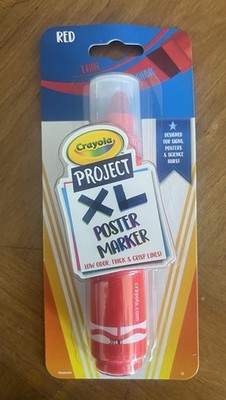 Crayola - Project XL Project Marker - Red - Thick & Crisp Lines | eBay