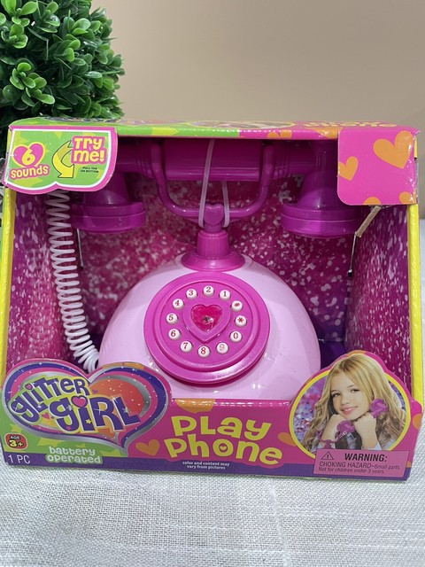 Jaru Girls Pink Light Up Heart Phone Pretend Play Toy With 6 Sounds for ...