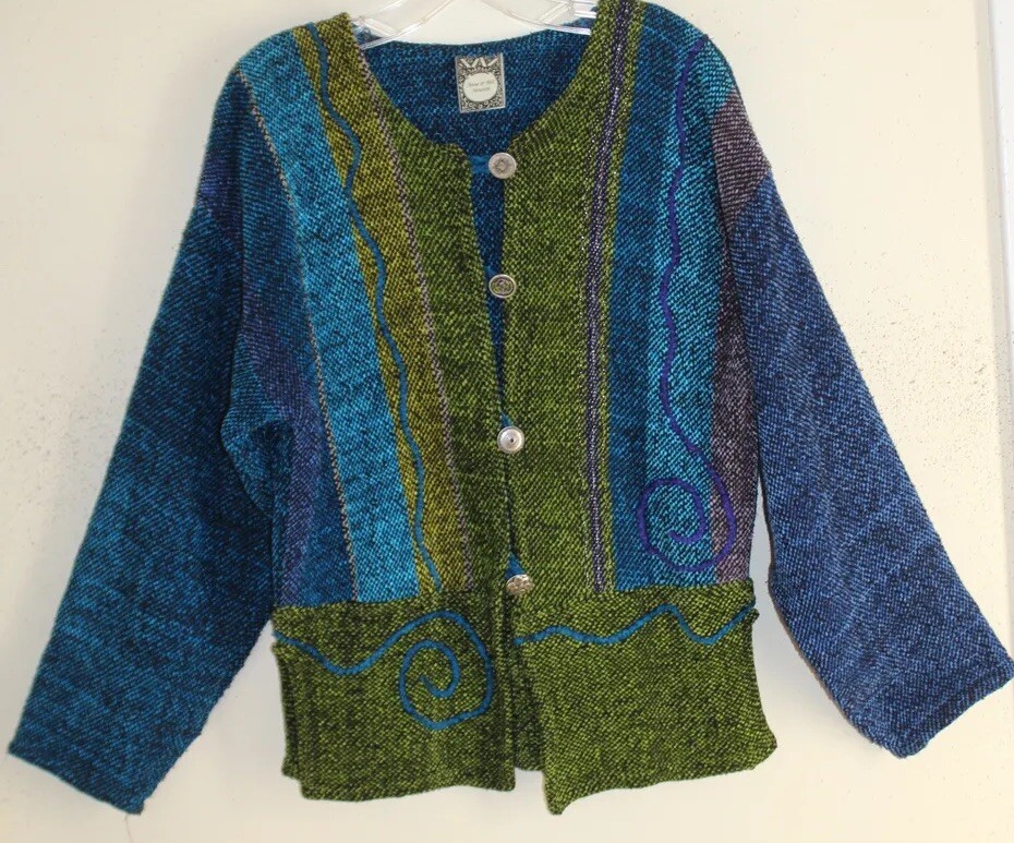 Artist Anne Bill Howson Art-to-Wear Handwoven CHENILL… - Gem