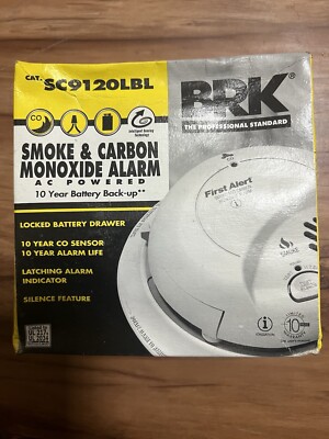 First Alert AC Smoke Alarm Carbon Monoxide Lithium Batt Backup ...