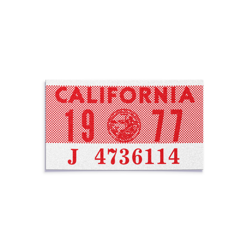 1977 California License Plate YOM Registration Sticker - CA DMV - Free ...