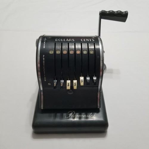 Vintage Paymaster Series S-600 Check Writer 7 Column Stamper Machine | eBay