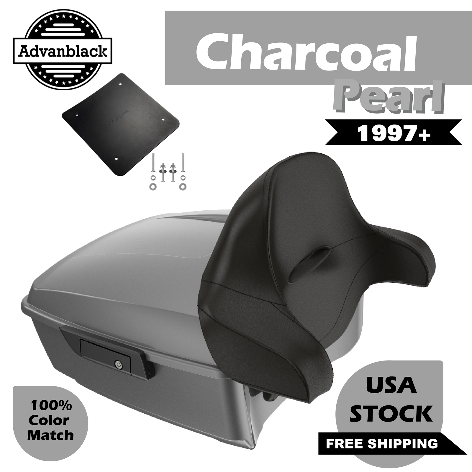 Advanblack Charcoal Pearl Rushmore King Tour Pack Pak Pad For 97 ...