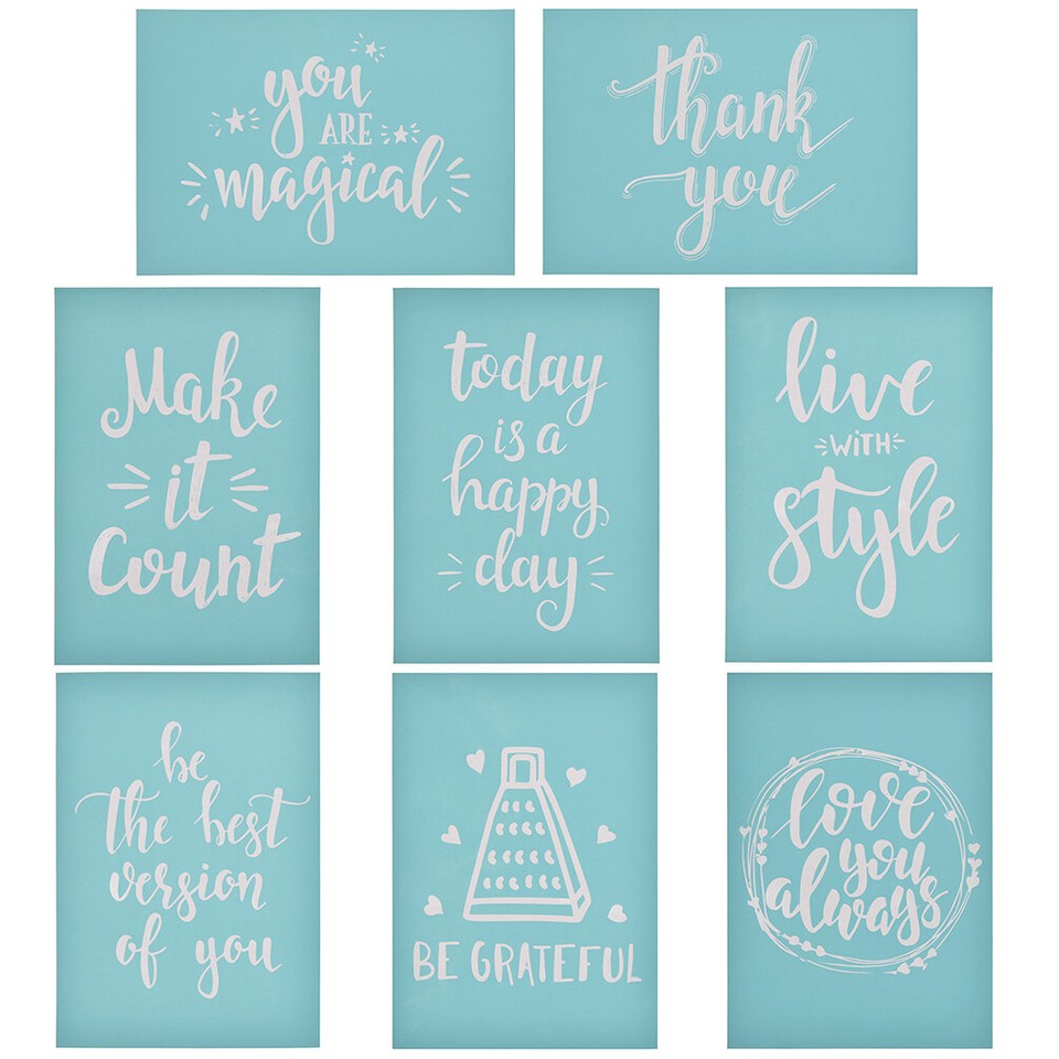 DIY Silk Screen Printing Stencil Words T-Shirt Ceramic Tile Glass Wood ...