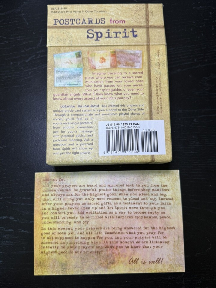 Postcards From Spirit 52-Card Oracle Deck By Colette Baron-Reid | eBay
