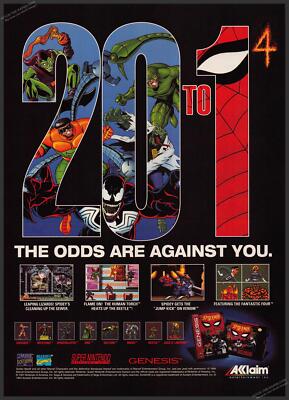 Spider-Man Video Game 1990s Print Advertisement Ad 1994 | eBay