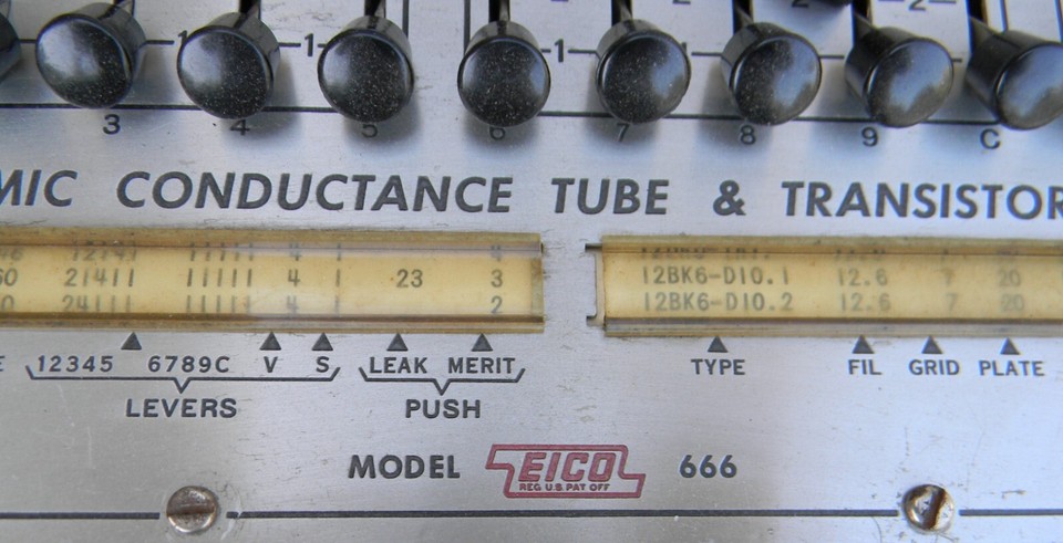 Eico Model 666 Dynamic Conductance Tube & Transistor Tester | eBay