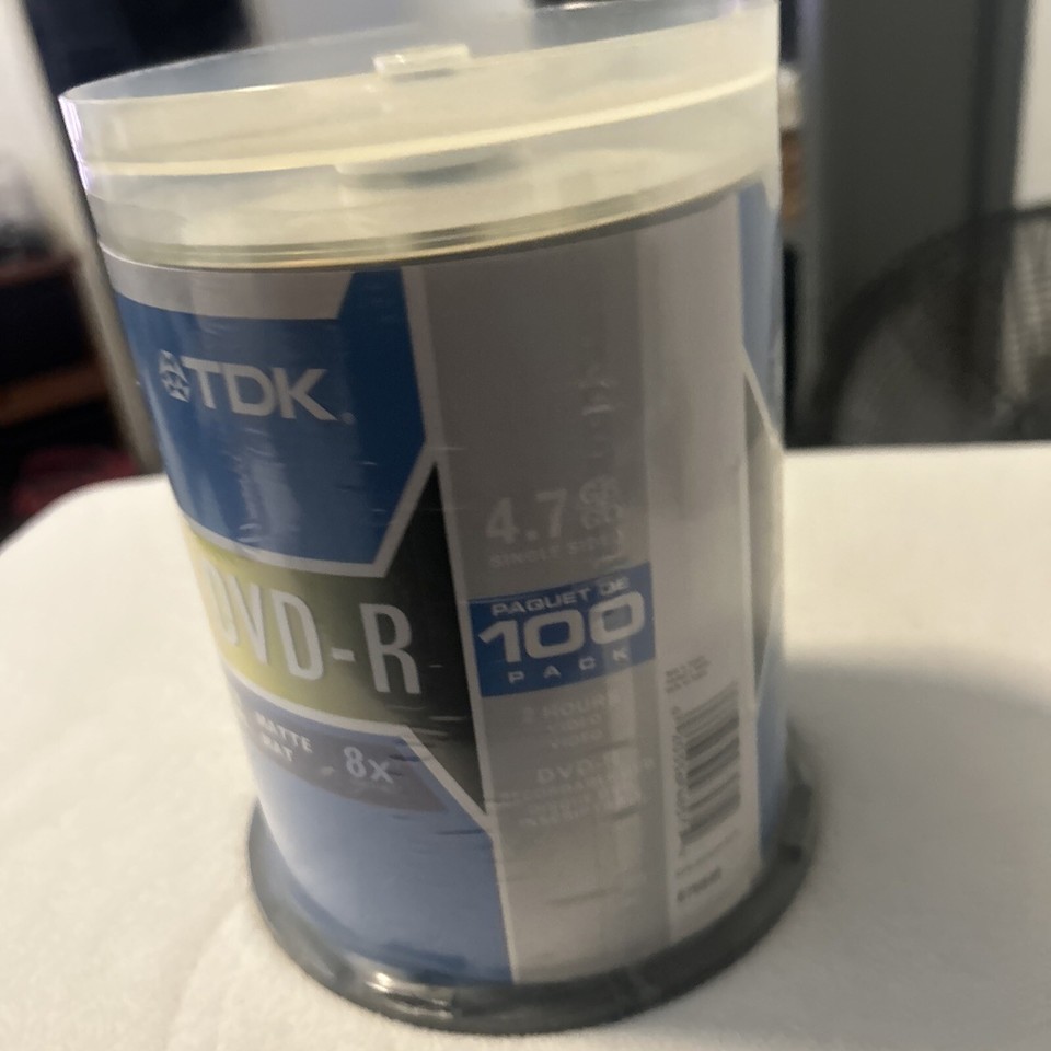 TDK 8X DVD-R Print On One SidedPrintable Disc Spindle 100 ct. | eBay