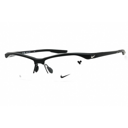 Nike Men's Eyeglasses Matte Black Cat Eye Half Rim Frame NIKE 7401 001 ...