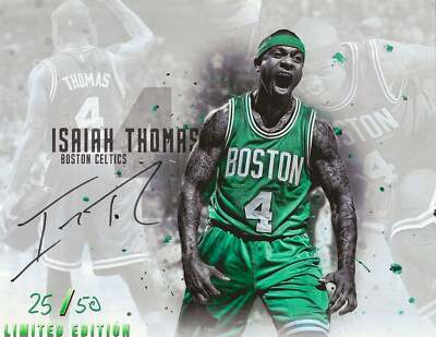 Isaiah Thomas Autographed LTD EDITION NUMBERED (25) Signed "CELTICS ...