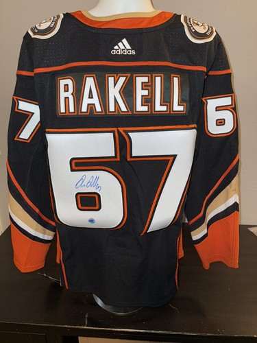 Rickard Rakell Signed Autographed Anaheim Ducks Licensed Adidas Jersey ...