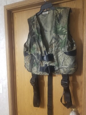 Breaux Safety Harness Vest. 2X-3X. Realtree Hardwoods. USA Made. B1 | eBay