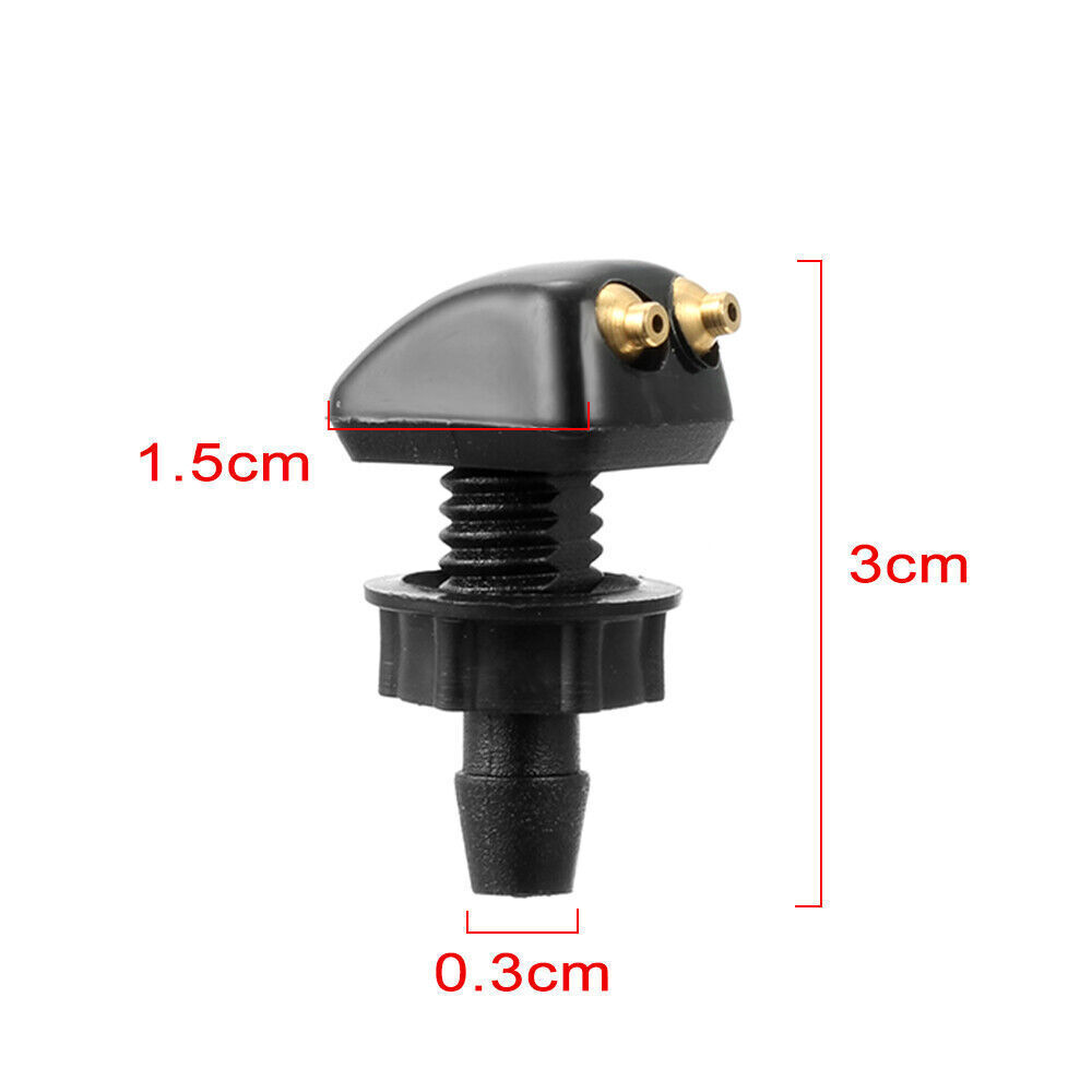 2x Universal Car Windscreen Sprayer Washer Wiper Nozzle Front Window ...