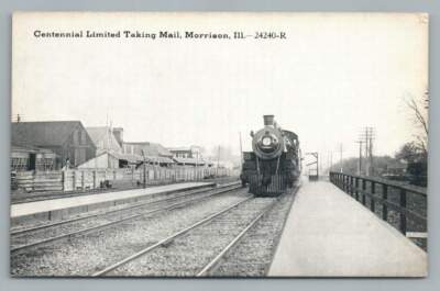 Centennial Limited Mail Train MORRISON Illinois Antique Railroad CR ...