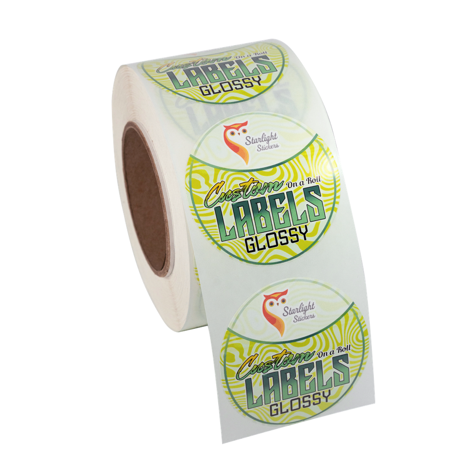 Custom Circle Labels and Stickers, On a Roll Custom Printed Label with ...