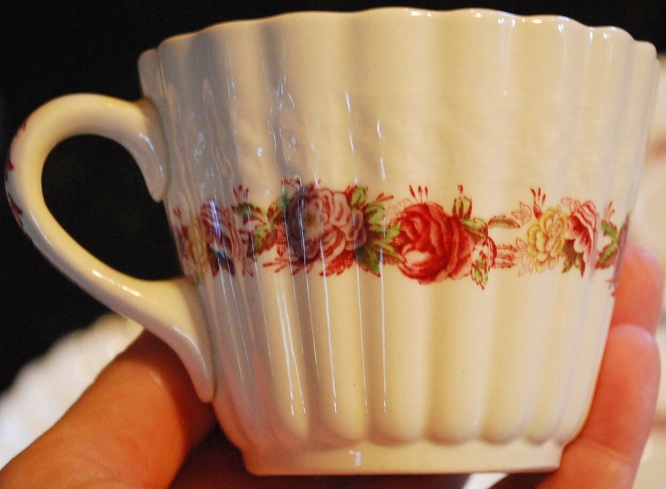 Vtg Set 3 SPODE ROSE BRIAR 5 Piece Place Settings [15 pc total] England ...
