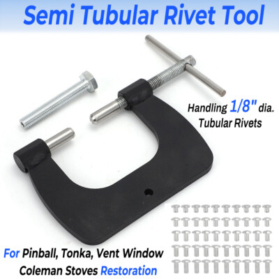 Semi Tubular Rivet Tool For 1/8" Semitubular Rivets Fixt Dies Vent ...