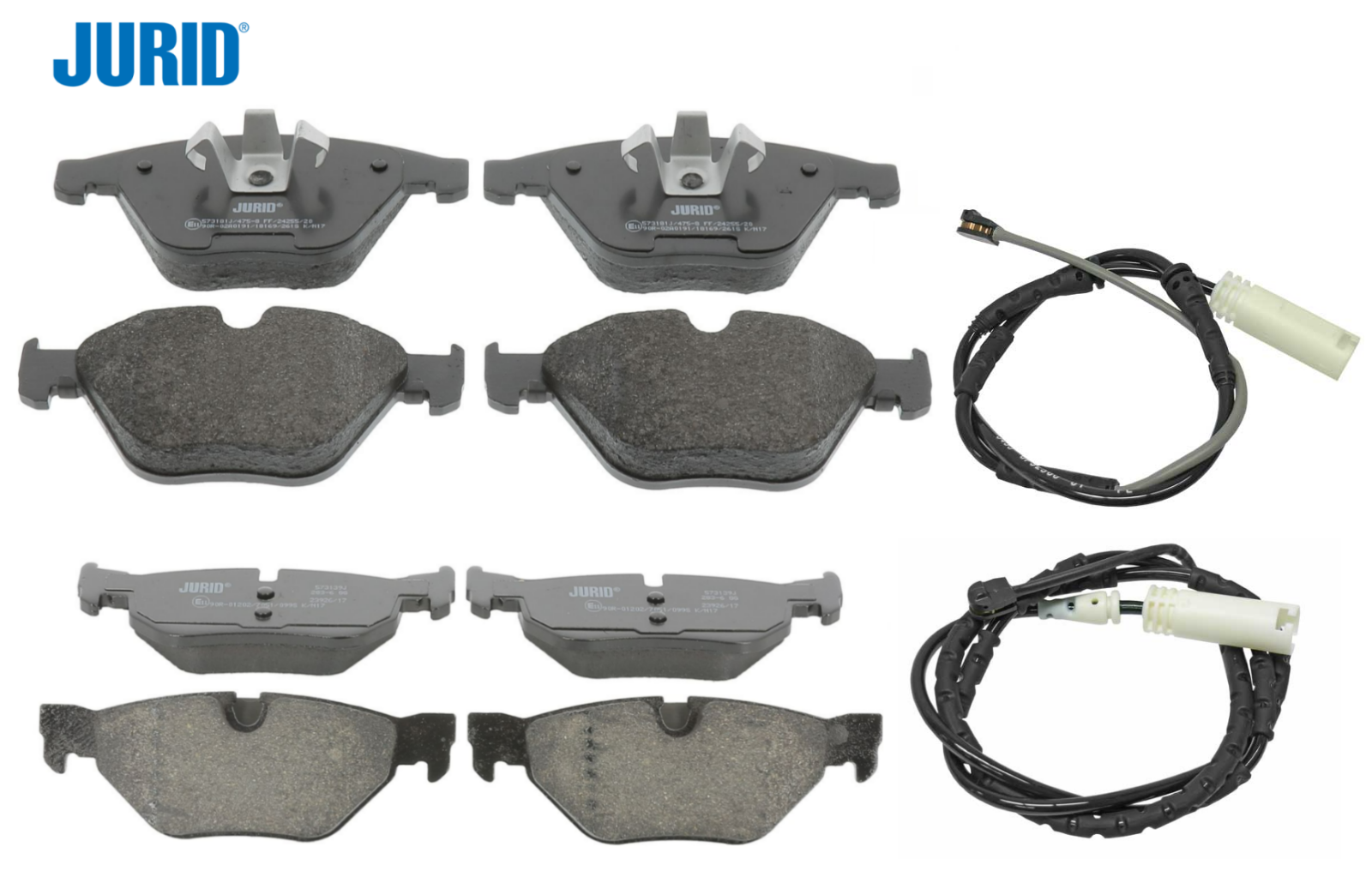 Front Brake Pad Rear Brake Pad Set OEM Jurid +Sensor for BMW 328i 328i xDrive | eBay