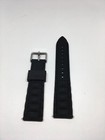 Authentic Fossil Watch Full Band 2piece Strap Rubber Pins Black V356 | eBay
