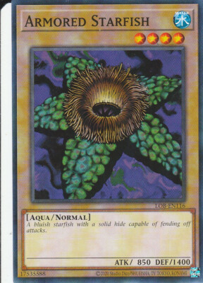 YUGIOH CARD ARMORED STARFISH LOB-EN116 / 25TH ANNIVERSARY | eBay