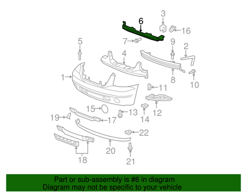 Genuine GM Front Bumper Fascia Bracket 22742861 | eBay