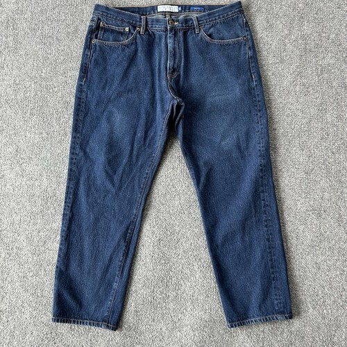 Peter Manning Mens 37 X 29 Blue Classic Fit Tapered 100% Cotton Denim ...