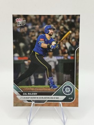 CAL RALEIGH 1/1 Gold Foilfractor 2025 Topps Now #237 MARINERS | eBay