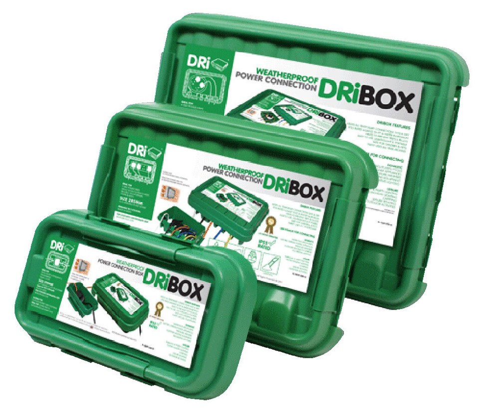 Weatherproof Electric Box for Outdoors - Dribox Green - Choose from 3 ...