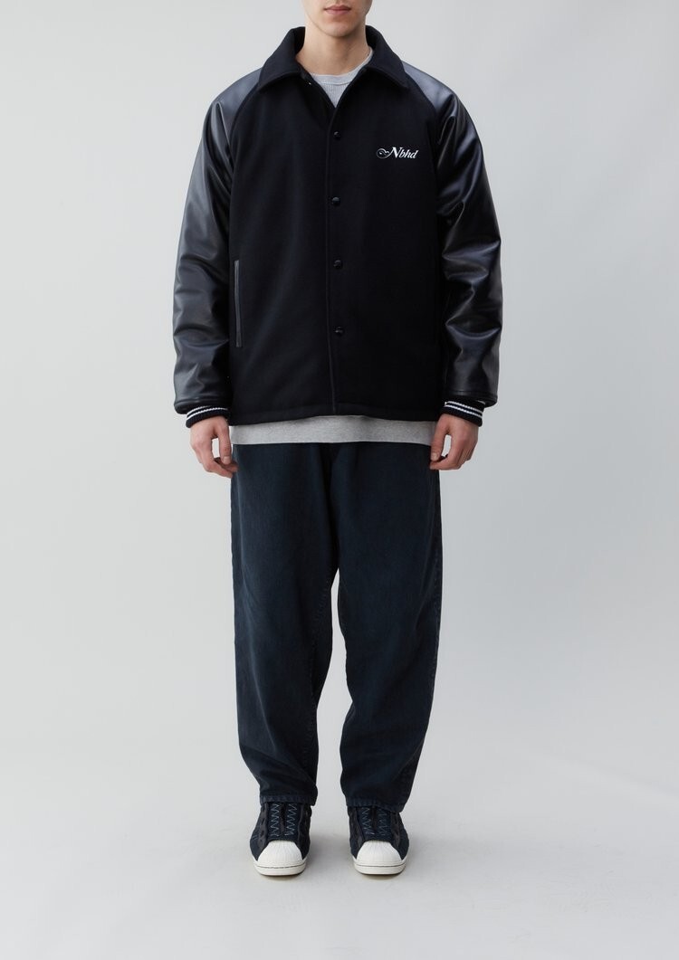 NEIGHBORHOOD Club WCL Varsity Jacket leather wool nbhd japan NEIGHBORHOOD Club WCL Varsity Jacket leather wool nbhd japan