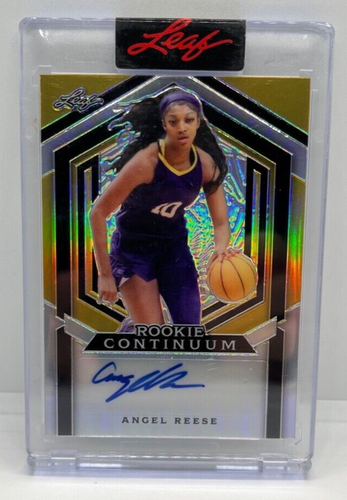 2023 Leaf Continuum ANGEL REESE Auto LSU Basketball 94/133 Chicago Sky ...