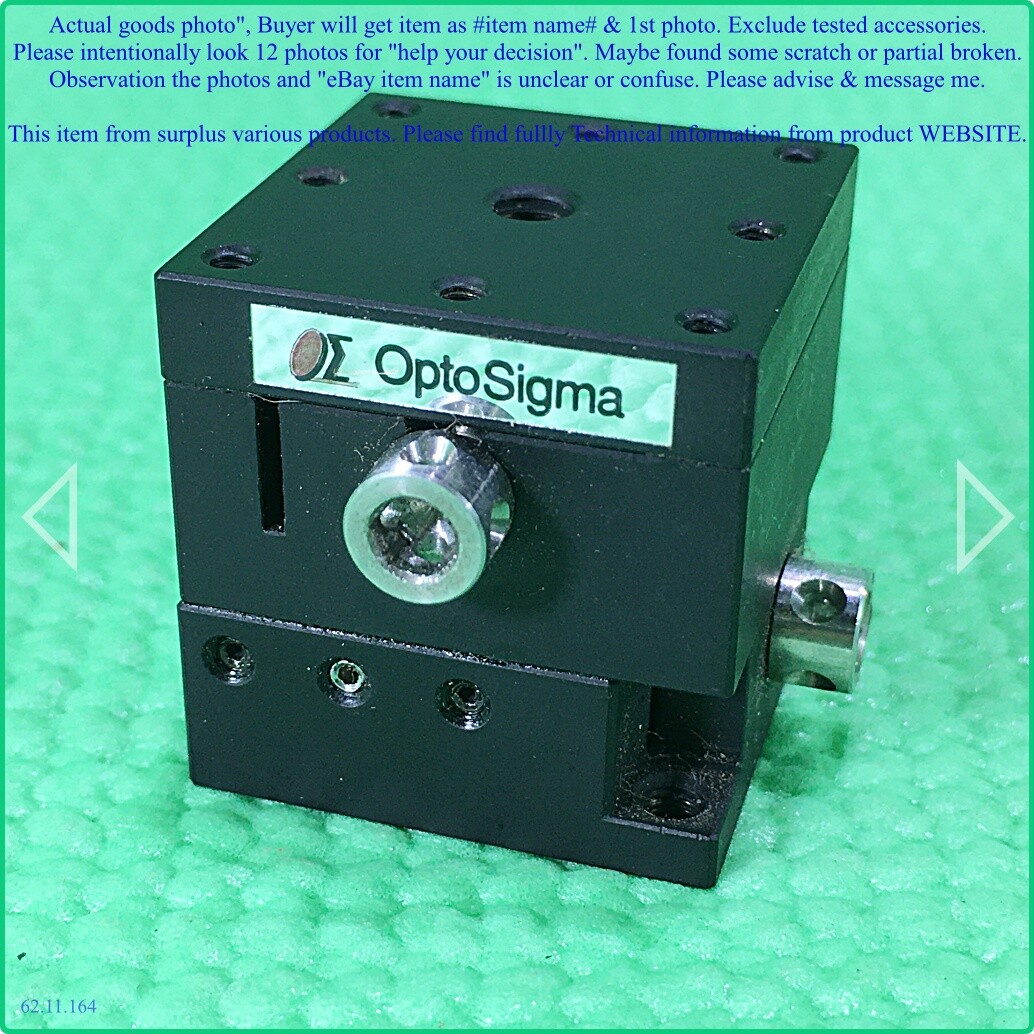 OptoSigma 123-3340, 25mm. XY Dovetail Stage as photos, sn:set C. | eBay