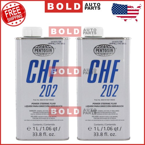 For 2 Liters Power Steering/Hydraulic Pump Fluid CHF 202 Synthetic ...
