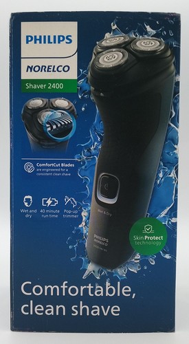 Philips Norelco Electric Shaver 2400 Rechargeable Wet&Dry Popup Trimmer ...