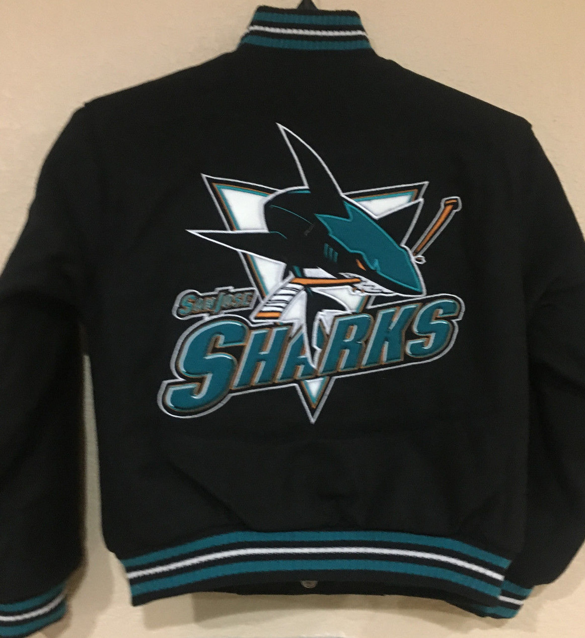 San Jose SHARKS Toddlers & Kids Black Reversible Jacket by JH Design | eBay