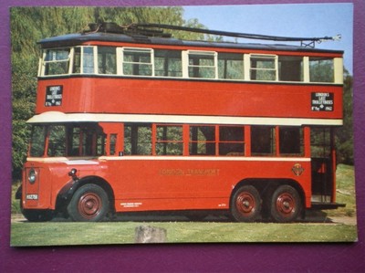 POSTCARD LONDON TRANSPORT LUT TROLLEYBUS NO 1 'DIDDLER' | eBay