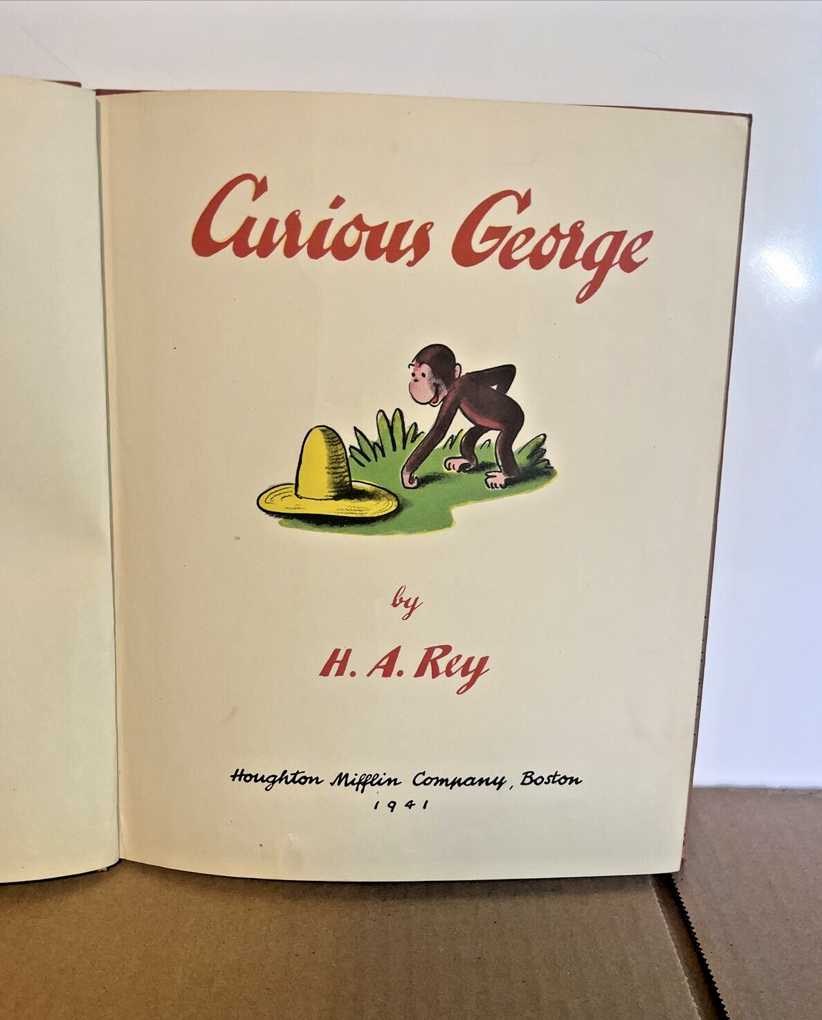 Curious George ~ H. A. REY ~ First Edition 1st Printing ~ Title Page ...