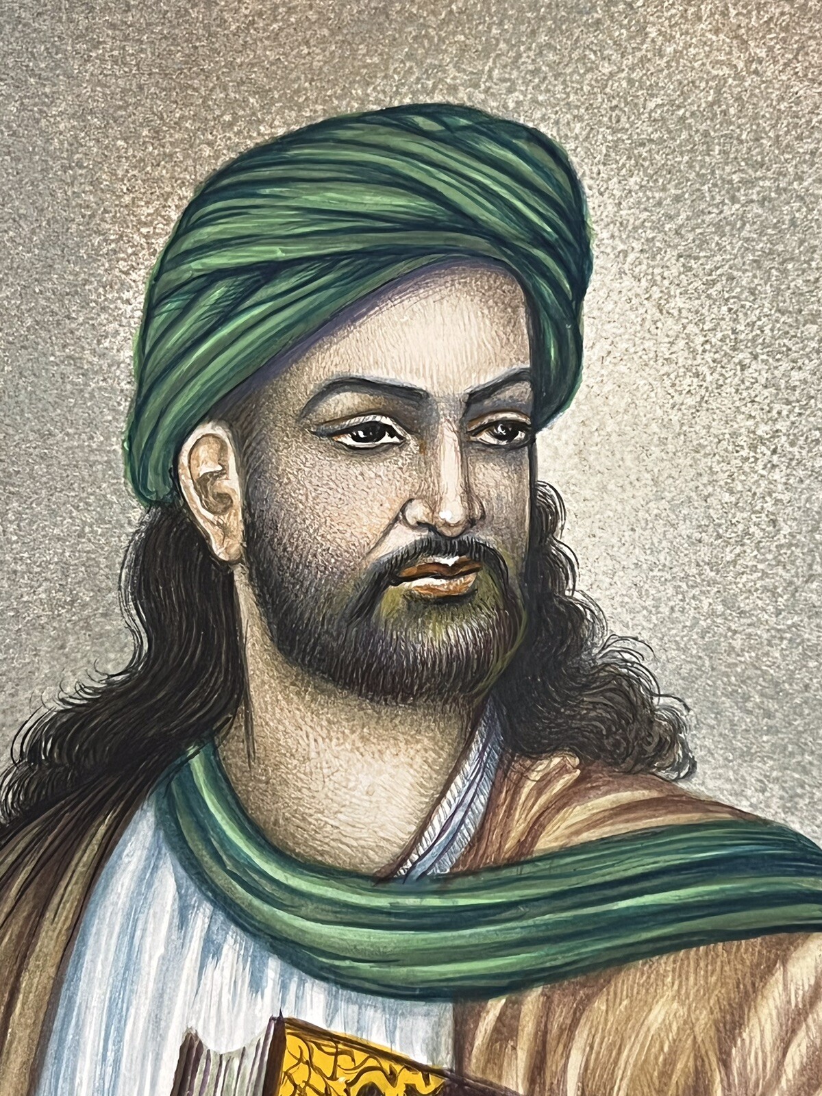 Persian Safavid Islamic Miniature Handmade Painting Sufi Saint Paper ...