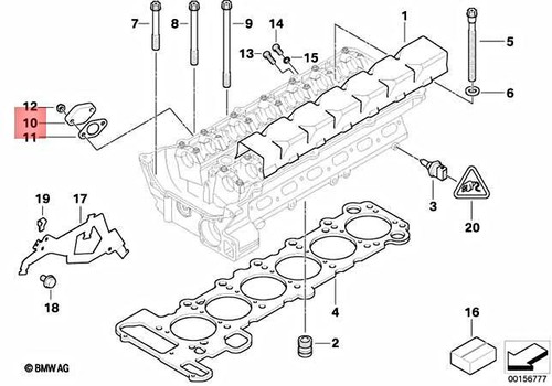 Genuine BMW E38 E39 E46 E53 E60 E61 Cylinder Head Cover Lid OEM 11121438086 | eBay