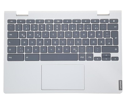 Lenovo Chromebook C340-11 Keyboard Palmrest German Platinum Grey ...