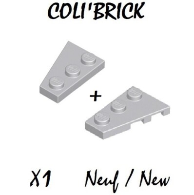 Lego 43723 43722 - 1x Plaque Aile Wedge Plate 3x2 Full - Light Bluish ...