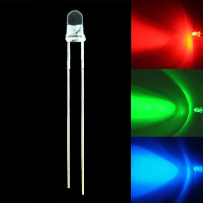 50x 3mm RGB Fast Flash LED 5000mcd & Resistors *USA | eBay
