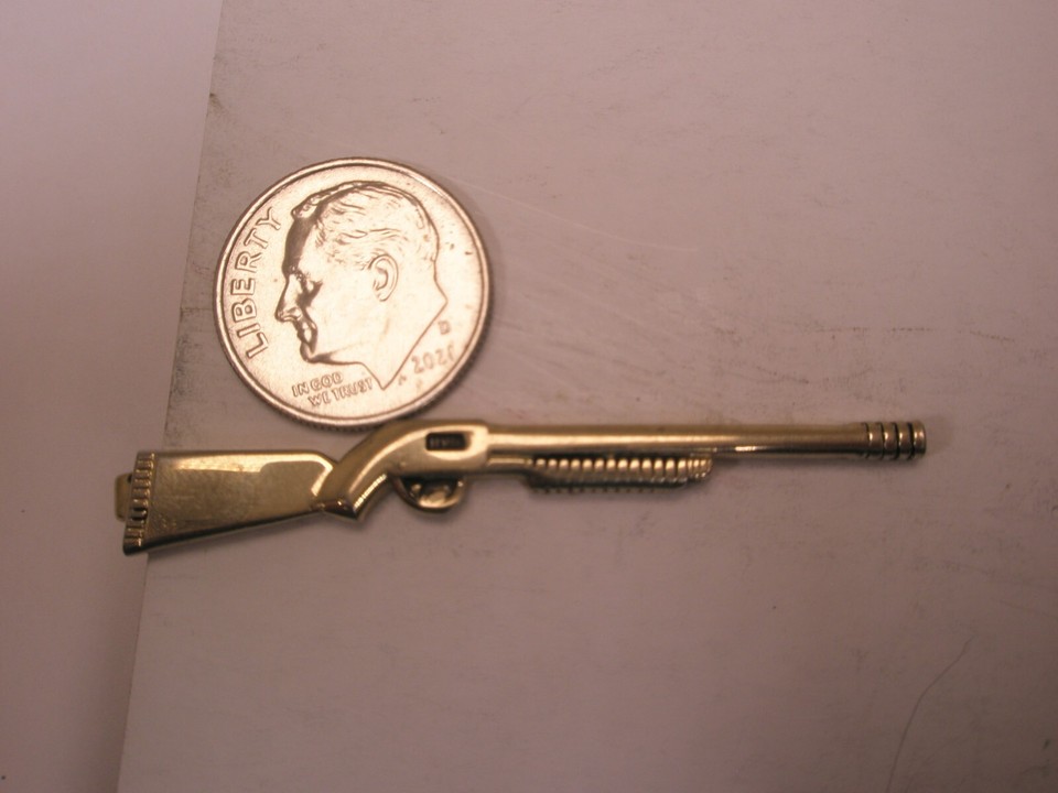 Riot Pump Shotgun Vintage Tie Bar Clip rifle winchester benelli ...