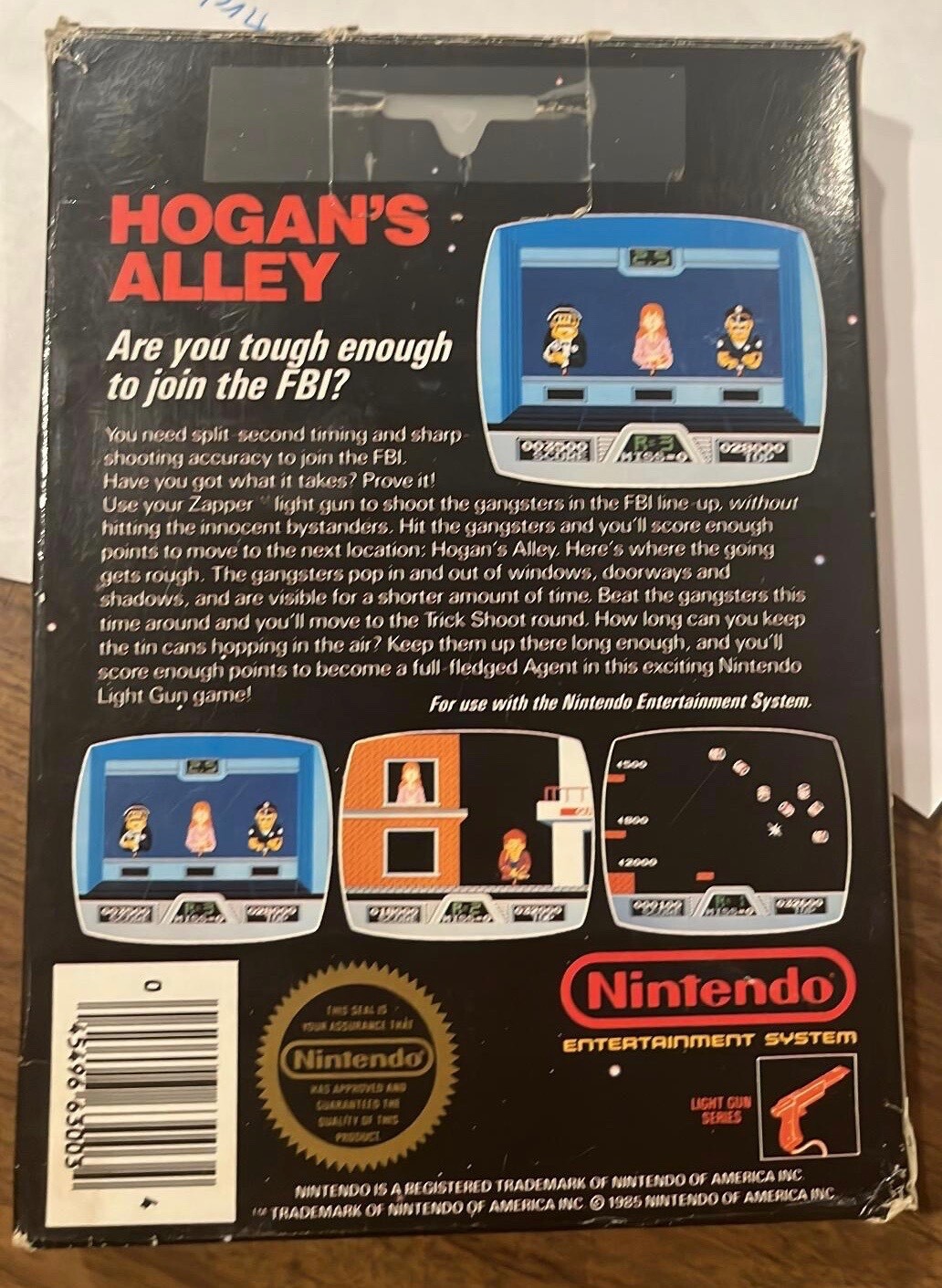 Nintendo NES 1985 Hogan's Alley Matte Sticker Seal, 1st Run NY Test ...