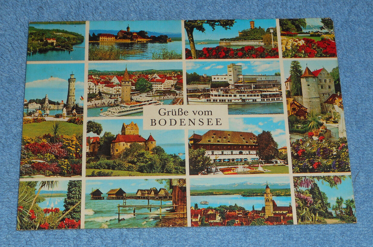 Vintage Postcard Greetings From Lake Constance Bodensee Germany | eBay