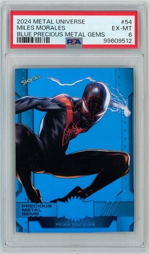2024 SkyBox Metal Universe Avengers #54 Miles Morales Blue PMG 12/50 ...
