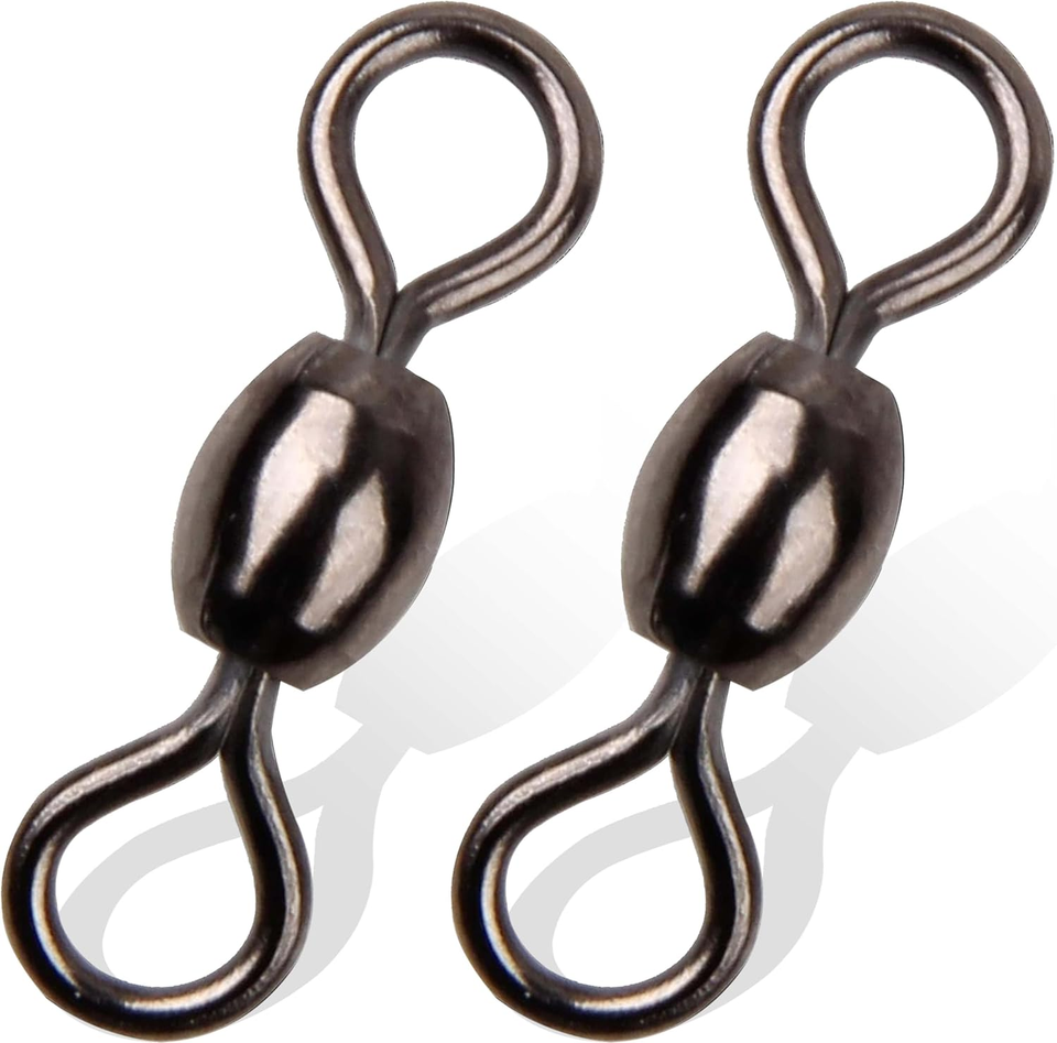 Fishing Swivels, 50/150Pcs Barrel Swivels Fishing Tackle High Strength ...