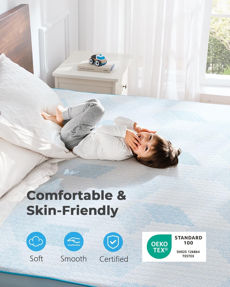 Firm Mattress Topper King - 3 Inch Cooling Memory Foam Bed Topper for ...